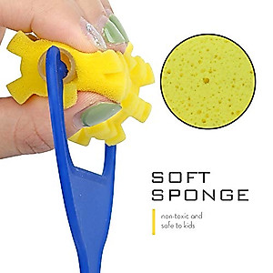 Kids Paint Brushes, YGDZ 12 Pack Washable Painting Brushes for Toddlers Kids Early Learning Toys Foam Roller Sponge Arts Crafts Gift