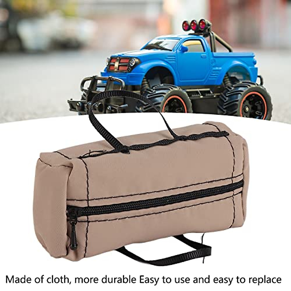 EVGATSAUTO RC Car Luggage Carry Bag, RC Mini Luggage Bag Cloth Easy to Use for Decoration (Khaki)