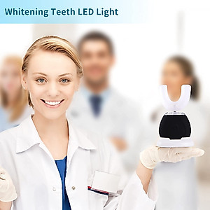 Xiarden Automatic Toothbrush, U-Shaped Ultrasonic Toothbrush 360° Auto Toothbrush with Whitening Blue Light Whole Mouth Toothbrush IPX7 Waterproof for Adults