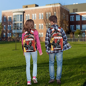 GzLeyigou Horror Zombie Pattern Backpack for Boys Girls Kids Schoolbag Children School Bookbag,Women Men Casual Daypack Students College Bookbags Travel Bags