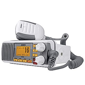 Uniden UM385 25 Watt Fixed Mount Marine Vhf Radio, Waterproof IPX4 with Triple Watch, Dsc, Emergency/Noaa Weather Alert, All Usa/International/Canadian Marine Channels, Memory Channel Scan, White