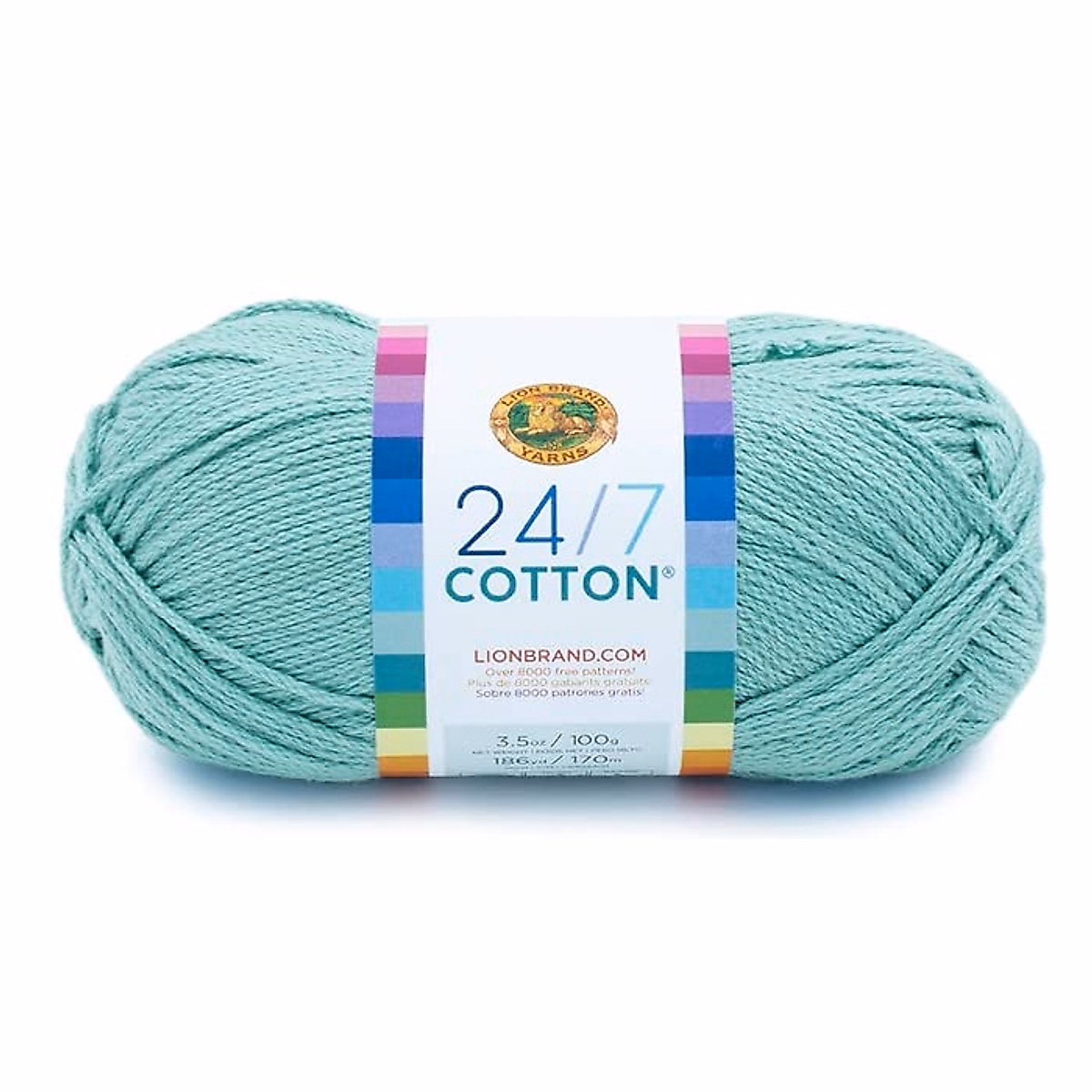 Lion Brand Yarn - 24/7 Cotton - 6 Skein Assortment (Ocean)
