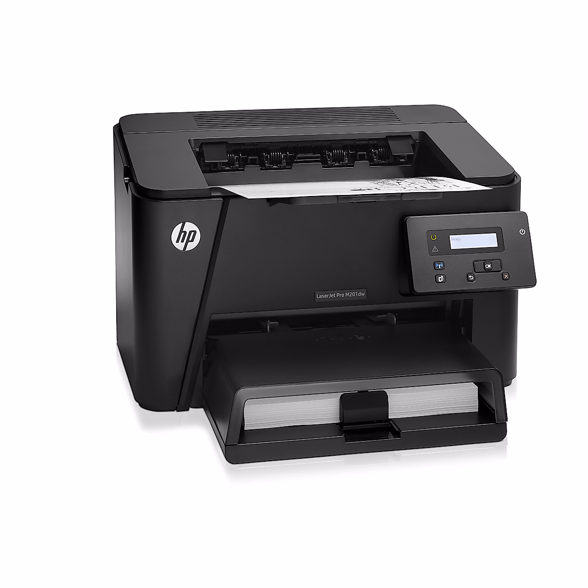 HP Laserjet Pro M201dw Wireless Monochrome Printer, Amazon Dash Replenishment Ready (CF456A) (Renewed)