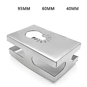 One Step in Place Square Slot Cutter, 2 Pcs Steel Sleeve Slotting Knife Square Rectangular Milling Cutter Engraving, Hole Cutting Tool for Carving Milling Sheetrock,Wood,Drywall and Voltage Box