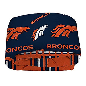 Northwest The Company Officially Licensed NFL Denver Broncos Queen Bed in a Bag Set, 86" x 86"