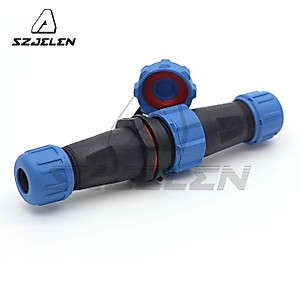 SZJELEN SP13 2pin/3pin/4pin/5pin/6pin/7pin/ 9pin Aviation Cable Connector,IP67 Waterproof Plug Socket,LED Light Equipment Connector (2pin, Pair-Plug(Male)&Socket(Female))