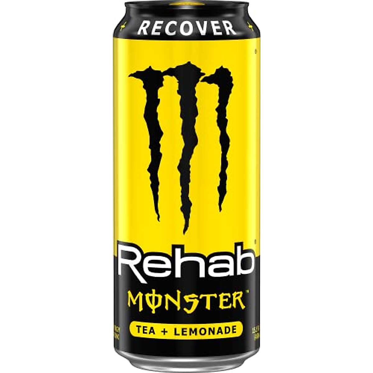 Monster Energy Rehab Tea + Lemonade + Energy, Energy Iced Tea, Energy Drink 15.5 Ounce (Pack of 15)