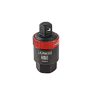 ARES 36004-3/8-Inch Drive Ratcheting Breaker Bar Adapter - Converts Breaker Bar or Sliding T-Handle into Ratchet - Reversible Ratcheting Mechanism with Anodized Switch Collar