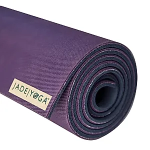 Jade Fusion Yoga Mat, Luxurious Comfort & Sturdy Workout Mats for Home Gym, 68" Yoga Mat Thick, Non-Slip Workout Mat with Extra Strong Grip, US Made Purple Yoga Mats