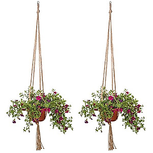 EBOOT 2 Pack 48 Inches Plant Hanger Flower Pot Plant Holder for Indoor Outdoor Decorations, Large, 4 Legs