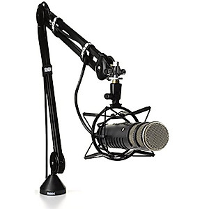 Rode PSA1 Studio Boom Arm for Broadcast Microphones Bundle with XLR-XLR Cable