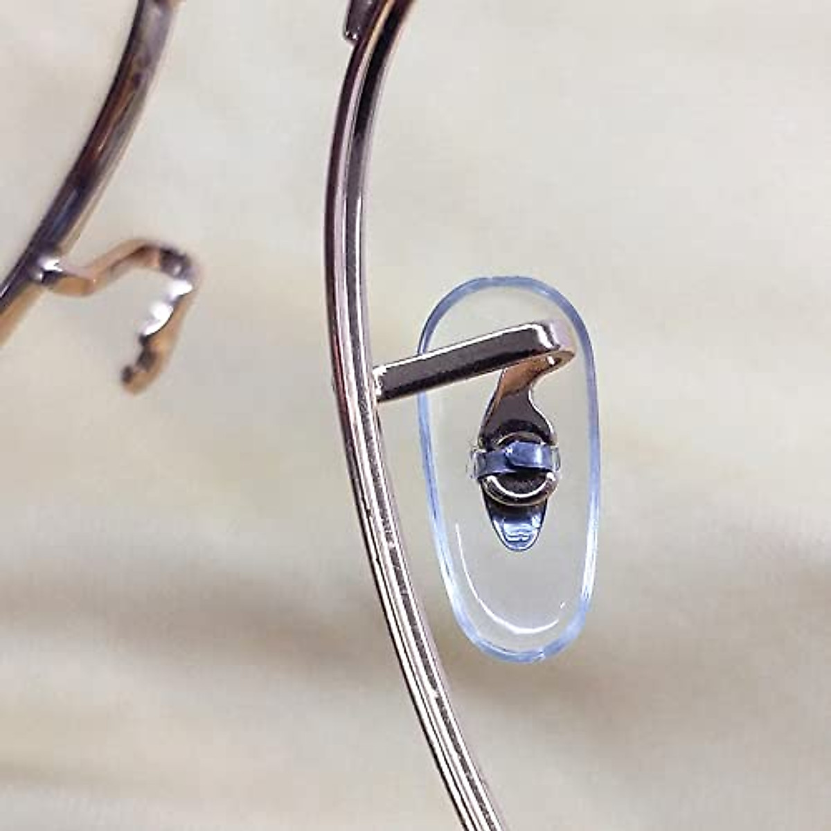 Sunglass Nose Pads,BEHLINE Replacement Clip-on Eyeglasses Nose Piece Soft Glasses Nose Bridge Pads Anti-Slip Nose Guards Repair Kits Parts for Sunglass/Eyeglass and Eyewear Frames(Clear,14mm)