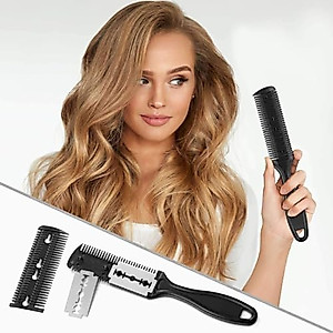 Professional Hair Cutting Scissors Set 11Pcs Haircut Scissors Thinning Shears Multi-Use Haircut Kit Hairdressing Scissors Hair Cutting Shears for Barber Salon Home Hair Shears for Women Men