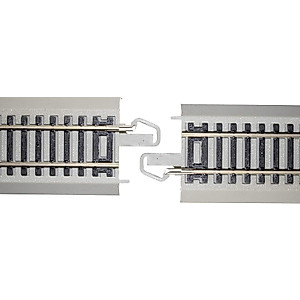 Bachmann Trains - Snap-Fit E-Z TRACK 22” RADIUS CURVED TRACK (4/card) - NICKEL SILVER Rail With Gray Roadbed - HO Scale