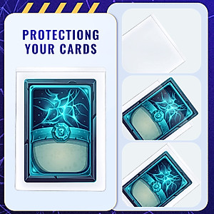 Hard Plastic Card Sleeves Loader Trading Card Protector Card Case Holder Clear Protective Sleeves Holder for Baseball Card, Sports Cards, Trading Card, Game Card 3 x 4 Inch (100 Pieces)