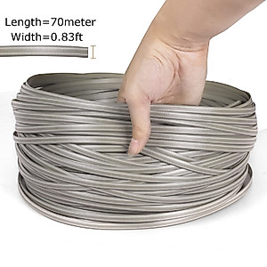 Andals 230 ft Patio Furniture Wicker Repair Kit Synthetic Rattan Material for Patio Chair Sets Replacement DIY Garden Patio Furniture Sofa Table (Black)