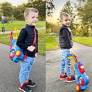 Liberry Toddler Golf Set, Upgraded Kids Golf Cart with Unique Shoulder Strap Design, Indoor and Outdoor Golf Toys for Boys and Girls Aged 1-5 Years Old