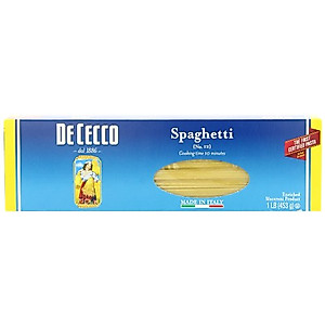 De Cecco Pasta, Spaghetti No. 12, 1 Pound (Pack of 5)