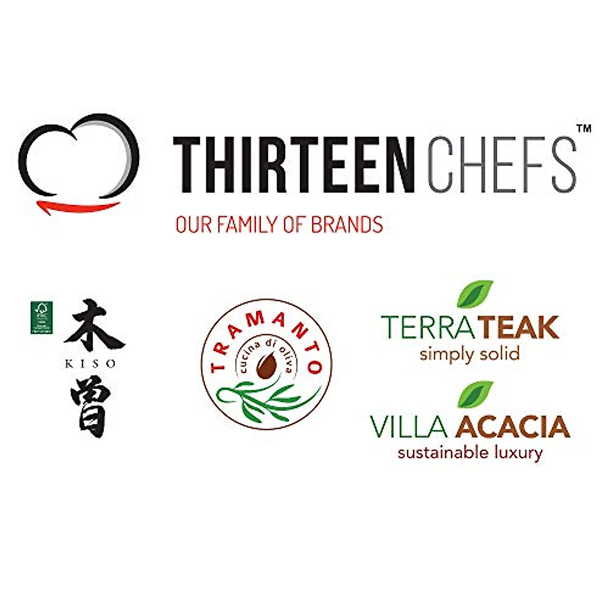 Villa Acacia Large Wood Cutting Board with Juice Groove, 2.5 Inch Thick, 17x12 Inch End Grain Block