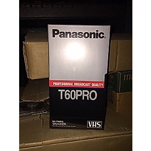 5 Pack of Panasonic T60PRO Professional Broadcast Quality VHS Video Cassette Tapes - NV-T60PQ - 125M/410Ft