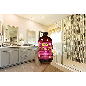 The Dirt Gluten Free Oil Pulling Mouthwash - Dental Tonic with Essential Oils for Bad Breath, Non-GMO (Luscious Rose, Clove & Mint, 8 Ounce)