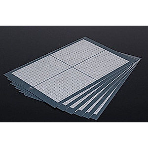 A3 Non Slip Vinyl Cutter Plotter Cutting Mat with Craft Sticky Printed Grid, 460mm*300mm
