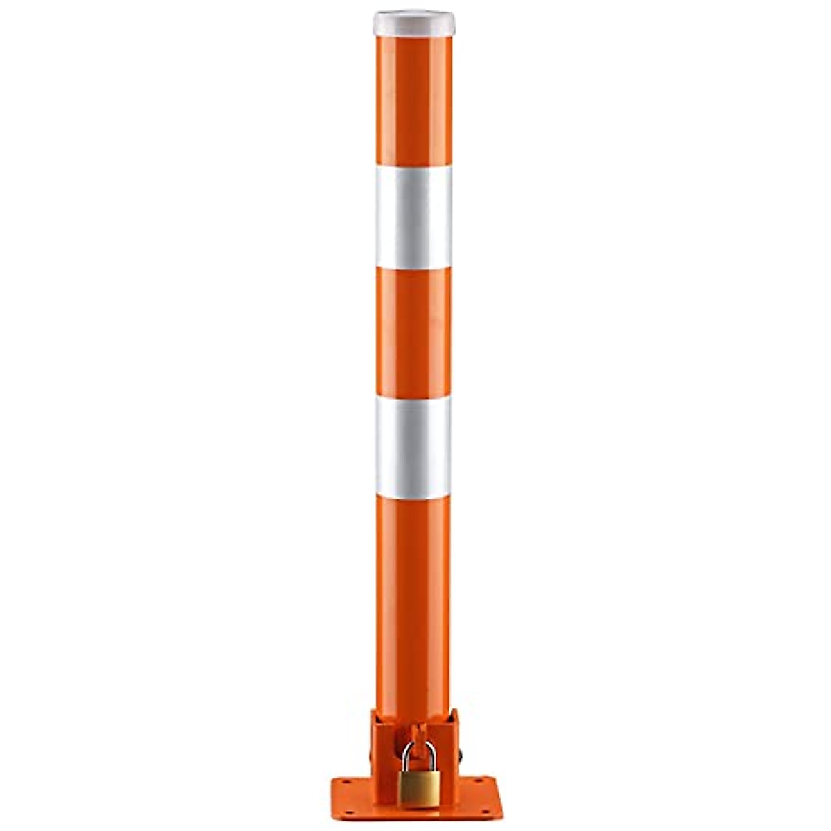 NOGRAX Parking Posts for Driveways Lockable Folding Security Post Parking Space Lock Reflective Parking Cones with Keys Parking