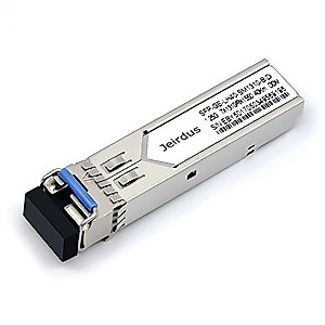 Jeirdus for Cisco GLC-BX-U40 and GLC-BX-D40 1.25G SFP Module BIDI WDM Transceiver 40KM Simplex LC DDM (1Pair)