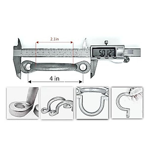 HCLLPS Replace Trailer Tie Loop 2" I.D. Aluminum Bolt-On Lashing Rope Tie Down Ring Horse (2 Pack)