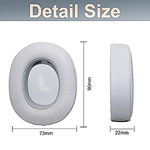 Adhiper Earpads Replacement Earmuffs Ear Pads Compatible with JBL E55BT Headphones（Grey）