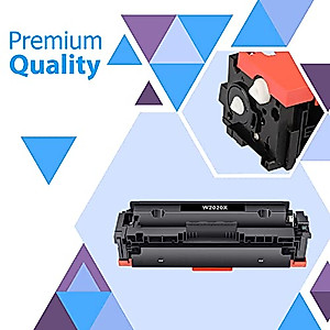 inkalfa 414X Toner Cartridges 4 Pack High Yield 414A (with Chip) Compatible Replacement for HP 414X W2020X 414A W2020A Work for HP Color Pro MFP M479fdw M454dw M479fdn M454dn M479 M454 Printer Toner
