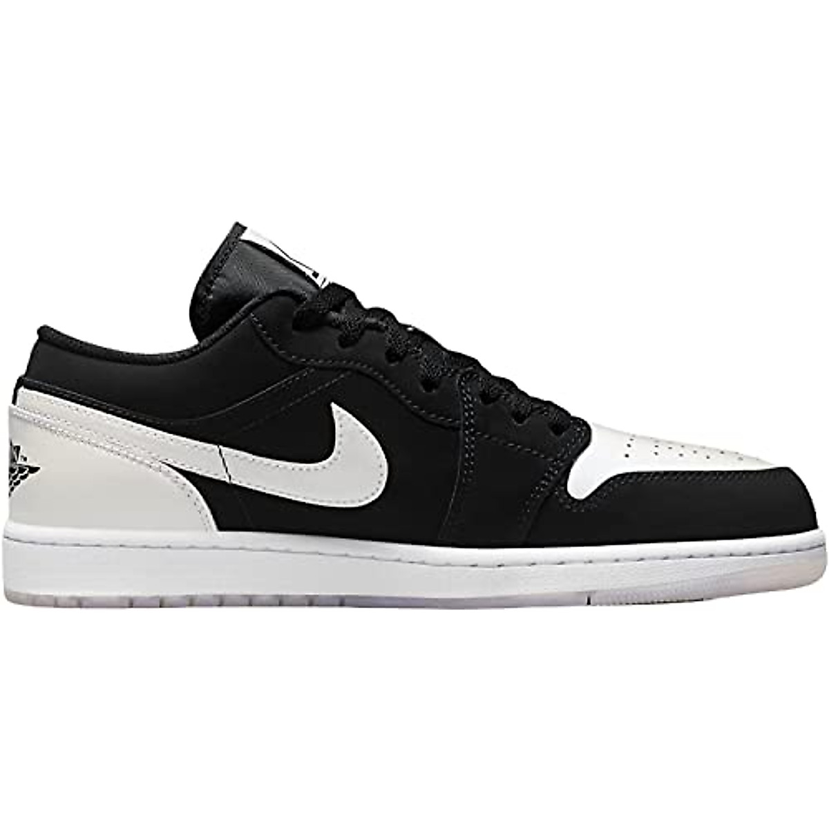 Nike Men's Air Jordan 1 Low Shoes, Black/Multi-color/White/Black, 10