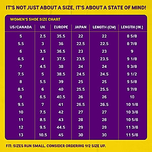 ZUMBA Women's Air Funk Sneakers, Nonslip Mid-Top Dance Sneakers, 8, Purple