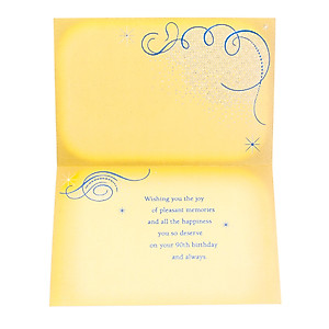 Hallmark 90th Birthday Card (Happiness You Deserve)