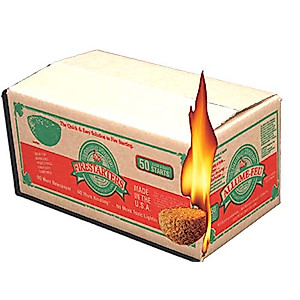 Lightning Nuggets N50VBOX Firestarters Box of Fire-Starting Nuggets, 50 Count,Tan