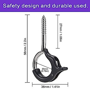 Q-Hanger 20 PCS,Q-Hanger Hooks Outdoor,Outdoor Hooks for Outdoor String Lights,Easy Release Outdoor Wire & Christmas Light Hanger