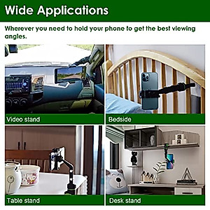 TooCust Multifunctional Rearview Mirror Phone Holder, Rotatable and Retractable Car Phone Holder,360° Rotating Multifunctional Car Rearview Mirror Phone Holder, Rearview Mirror Phone Holder for Car