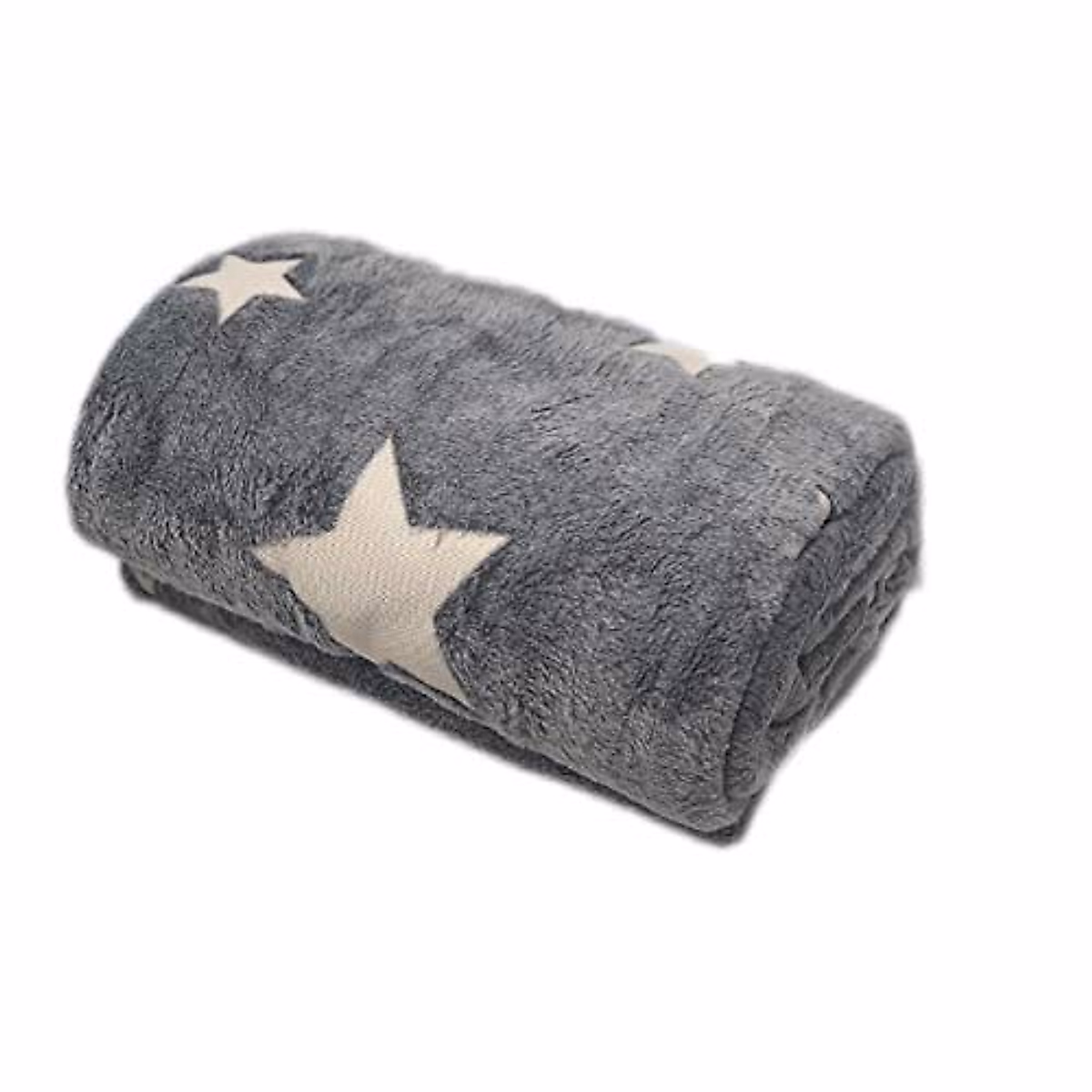 THE NIFTY NOOK | Glow in The Dark Throw Blanket | Glowing Starry Print | Luxuriously Soft 100% Polyester Fleece | Novelty Gift for Adults and Children | 54 Inches x 61 Inches | Grey