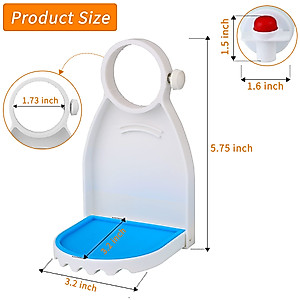 2 Pack Laundry Detergent Cup Holder Fabric Softener Drip Cup Holders Drip Catcher Tray with Fixing Screw Detergent Drip Catcher and Drip Tray Removable Silicone Pad LVYOUIF