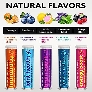 Xero Picks Wellness - Infused Flavored Toothpicks for Long Lasting Fresh Breath & Dry Mouth Prevention - 60 Picks - 3 Pack - Lavender Mint - Rest + Relax