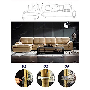 HOWDIA 4 Pack Sectional Couch Connector with Screws