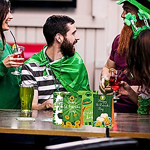 Guyarns 24 PCS St Patricks Day Gift Bags,St Patricks Day Coin Paper Bags St Patricks Day Treats Candy Bags for St Patrick's Party Favors