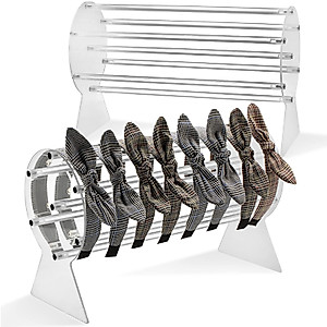 Yesland 2 Pack Acrylic Headband Holder - Clear Headband Organizer Display Stand for Girls - Hairband Rack Storage Holder for Hair Clasp, Bangles, Teen Girl, Women