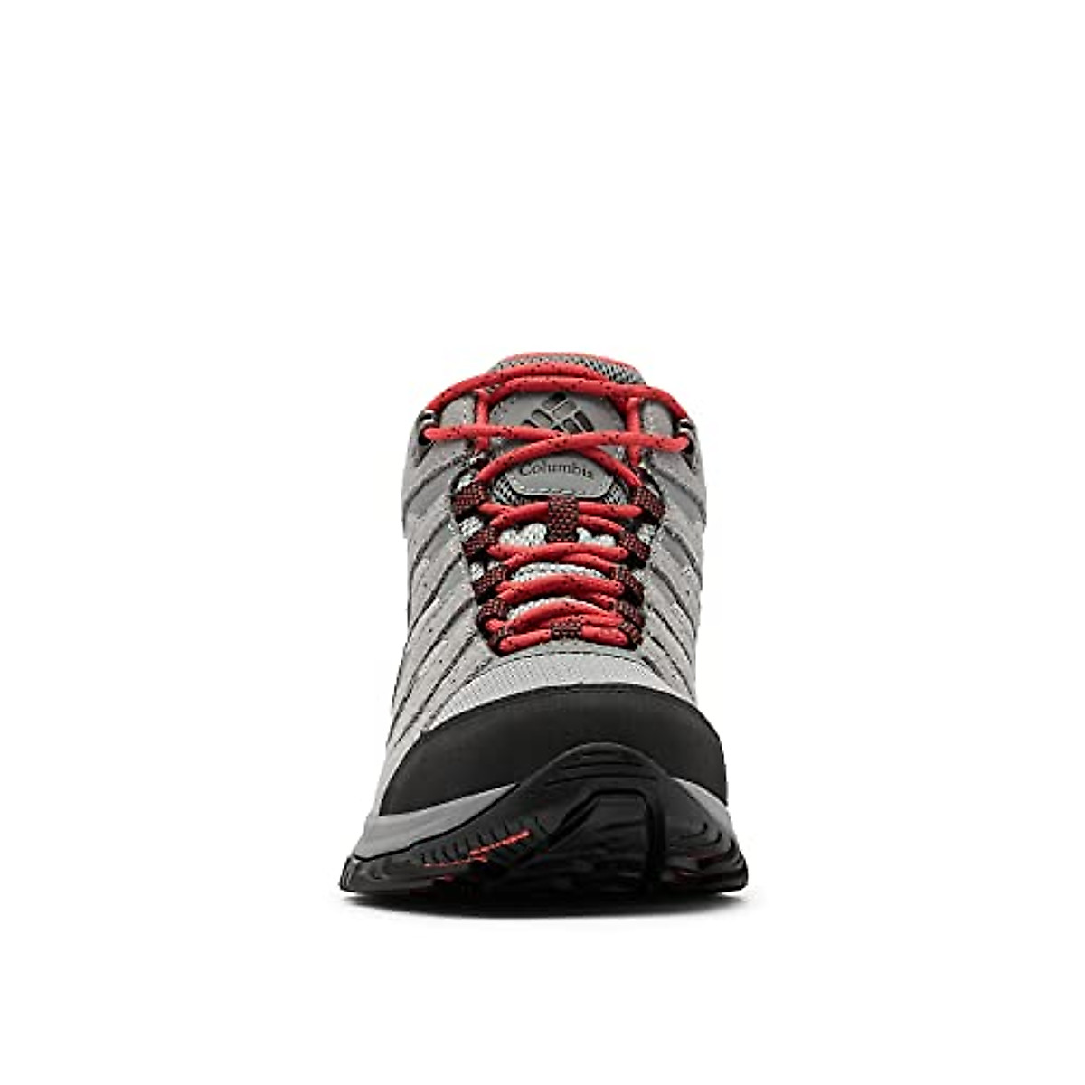 Columbia Women's Redmond III Mid Waterproof Walking Shoe Hiking, Steam/Red Coral, 7.5