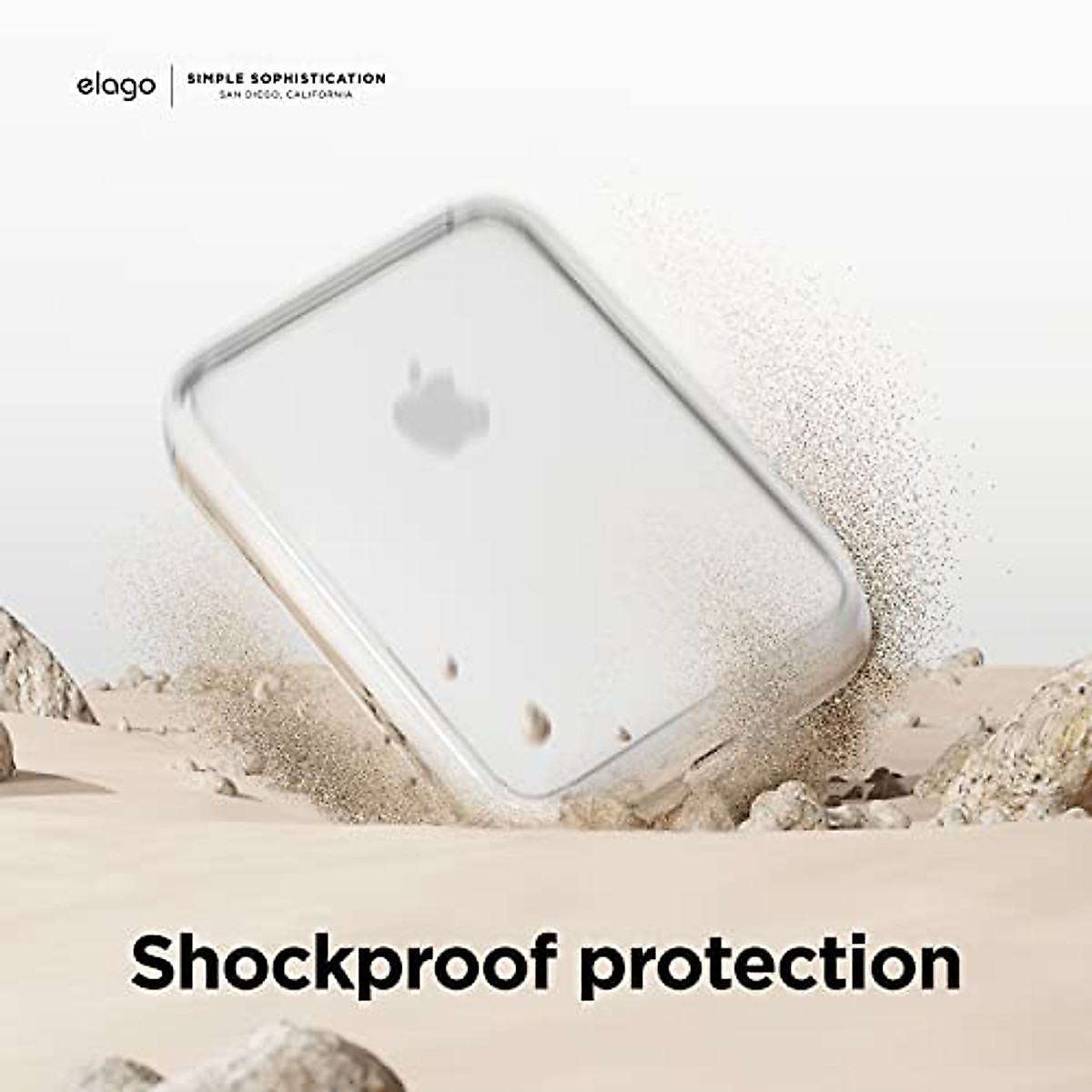 elago Hybrid Clear Case Compatible with MagSafe Battery Pack - PC + TPU Hybrid Technology, Anti-Yellowing, Crystal Clear, Shockproof Cover, Protective Case (Transparent)
