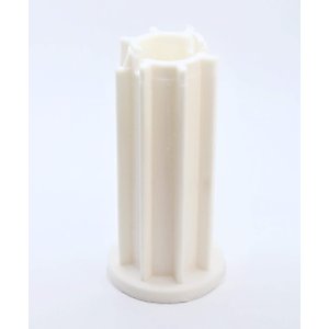 KOMORAX 4 Pack Heavy Duty 1 5/8 White Plastic Insert Bushing Patio Chair Replacement Swivel Chair Rocker Seat Post Base 928