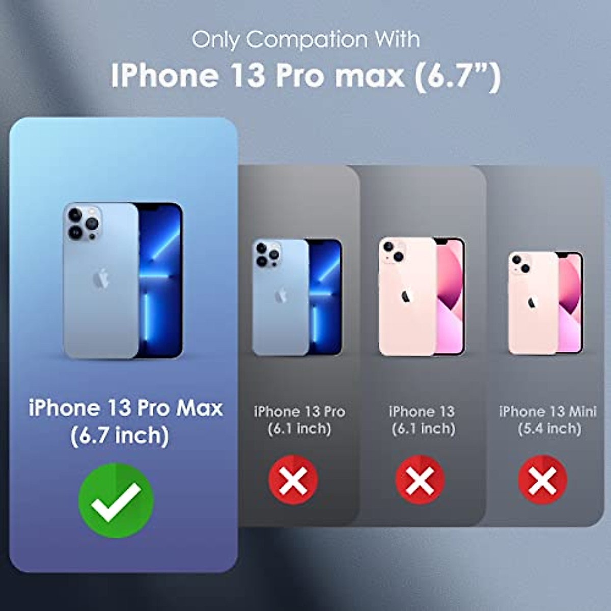 Fewdew for iPhone 13 Pro Max Stand Case with Slide Camera Cover & Kickstand, Military Grade Shockproof Heavy Duty Protective Cover Case for iPhone 13 Pro Max 6.7 inch 2021 Alpine Green