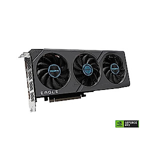 Gigabyte GeForce RTX 4060 Eagle OC 8G Graphics Card, 3X WINDFORCE Fans, 8GB 128-bit GDDR6, GV-N4060EAGLE OC-8GD Video Card
