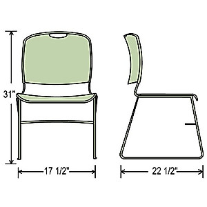 NPS 8500 Series Ultra-Compact Plastic Stack Chair