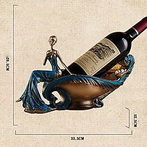 ZYZMH Beauty Wine Rack Home Accessories Resin Crafts Decoration Living Room Wine Cabinet Decoration